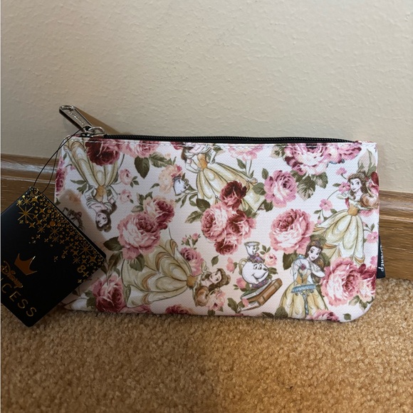Loungefly | Bags | Loungefly Disney Princess Belle Floral Clutch Pencil ...